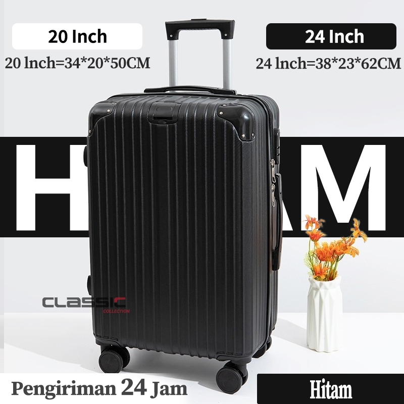 Jual Koper 20/24 inch Kabin Koper Material ABS+PC Lock Anti Theft ...