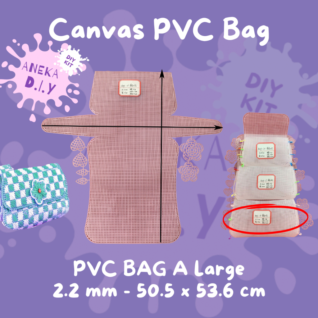 Jual Plastic Canvas / Kanvas Bentuk Tas Plastik DIY / Plastic Canvas ...