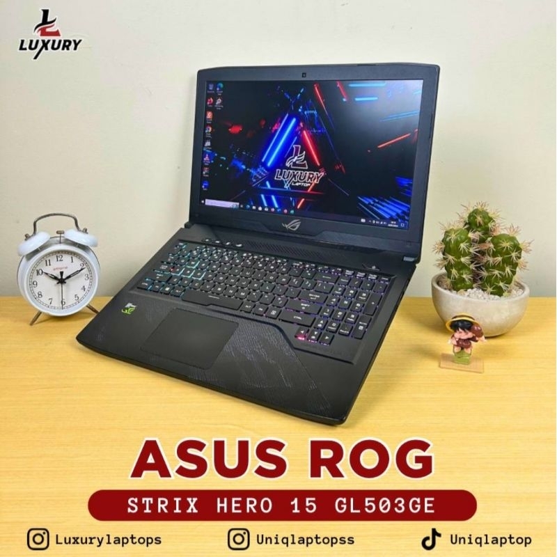 Jual ASUS ROG STRIX HERO GL503GE I5 GEN 8 GTX 1050 TI 16GB SSD | Shopee ...