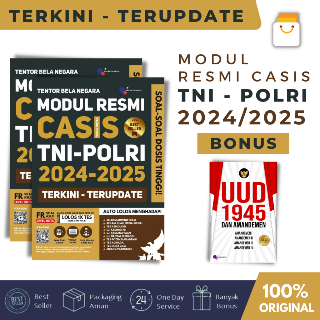 Jual Buku Modul Resmi Casis Tni - Polri 2024-2025 Terkini - Terupdate ...