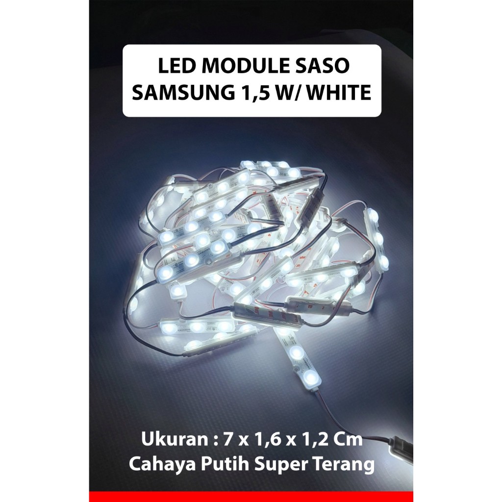 Jual LED MODULE SASO 3 Mata White/1,5W | Shopee Indonesia