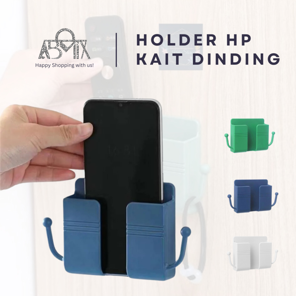 Jual Tempat Cas HP Di Dinding Charger Smarphone Holder Rak Remote Kabel ...