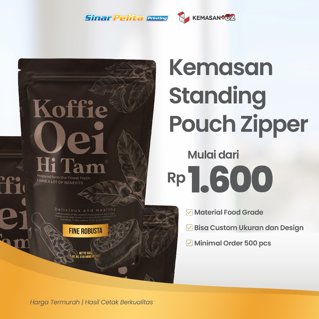 Jual Kemasan Standing Pouch Zipper Medium | Shopee Indonesia
