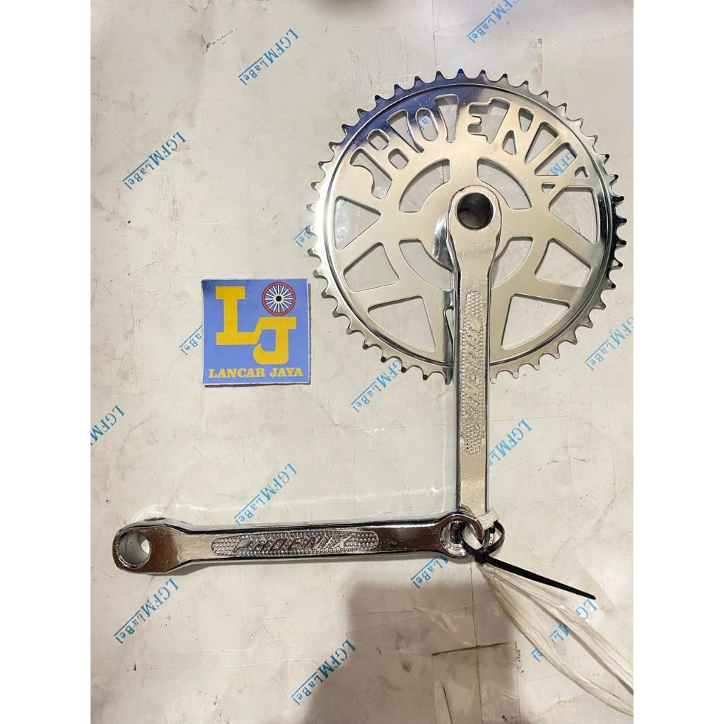 Jual Crank / Gir Depan Phoenix Sepeda Jengki / ONTEL Krum 44T & 48T ...