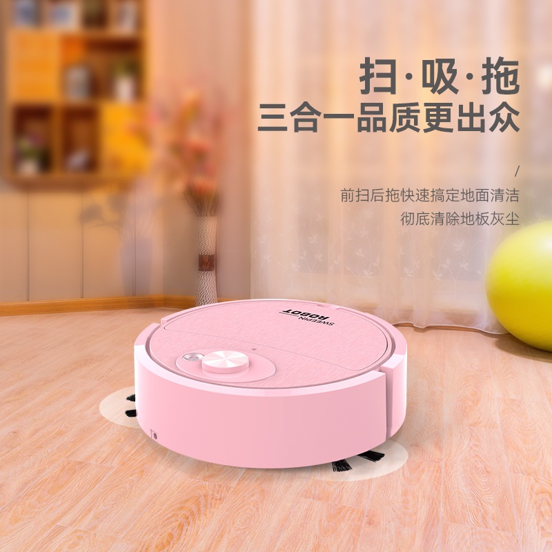 Jual SMART SWEEPING ROBOT MINI 3 IN 1 SAPU PENYEDOT DEBU PEL PEMBERSIH DEBU LANTAI ROBOT VACUM ...