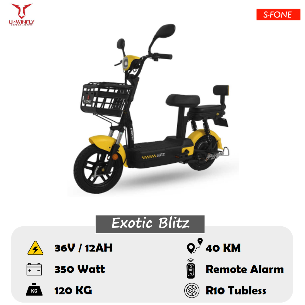 Jual Exotic Blitz Accu 36/12 Motor 350 Watt Sepeda Motor Listrik ...