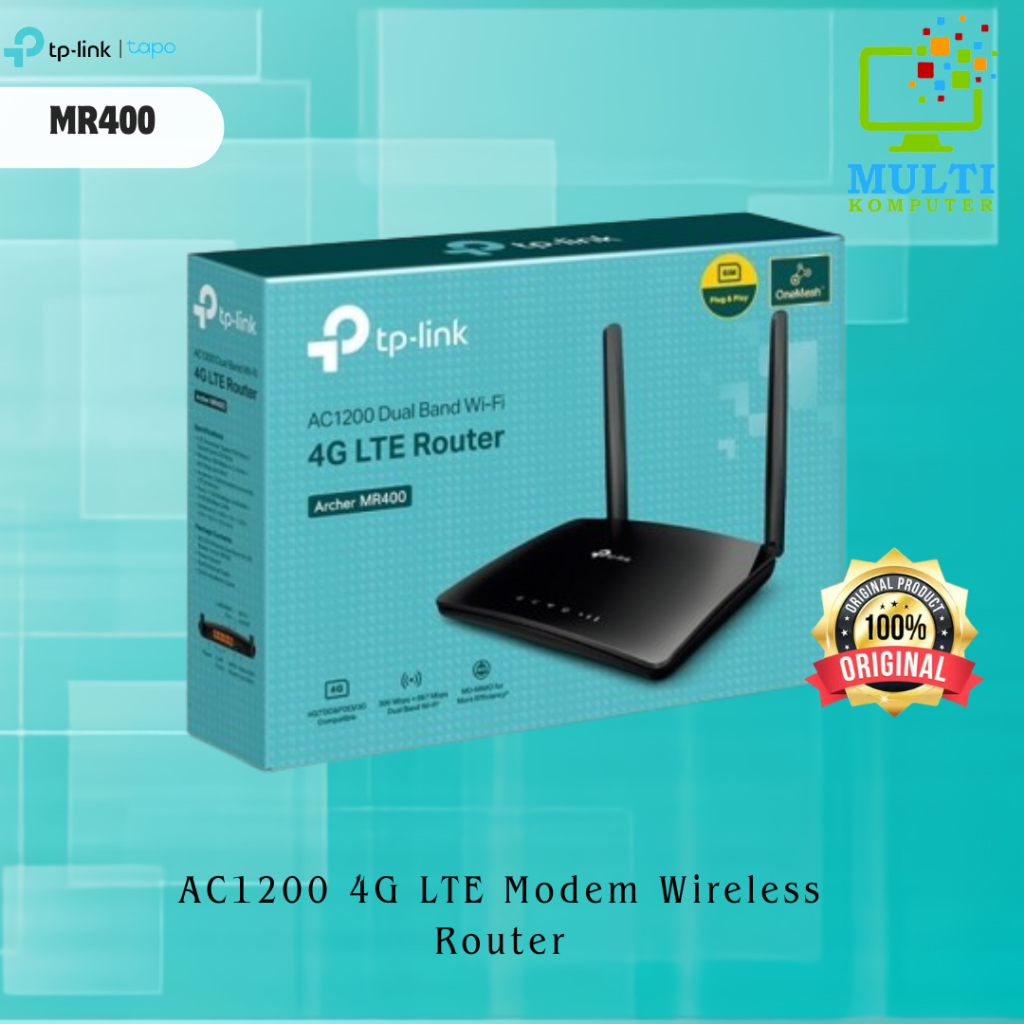 Jual TP-Link Archer MR400 AC1200 4G LTE Modem Wireless Router - MR400 ...
