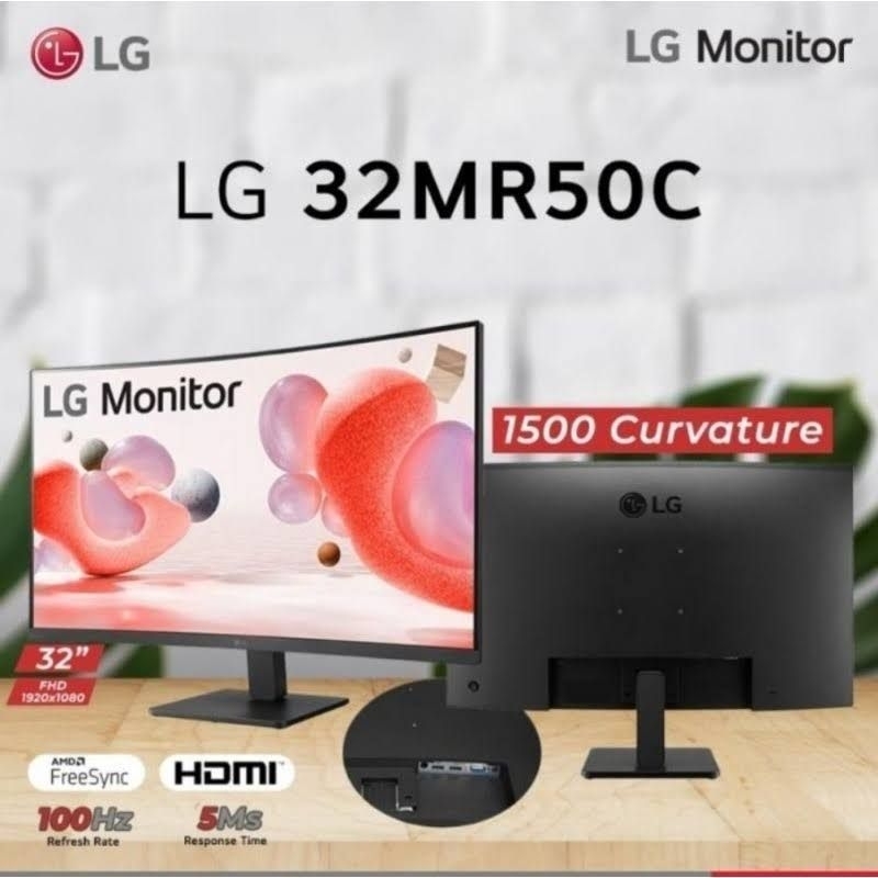 Jual Monitor LED LG 32" 32MR50C-B Full HD Curved With Amd FreeSync ...