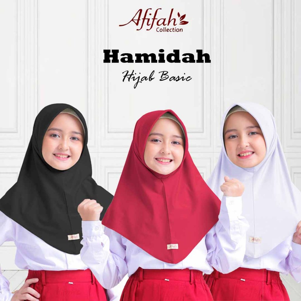 Jual Jilbab Bergo Hamidah Oval anak paud SD SMP / Hijab bergo Hamidah anak terbaru bahan Jersey ...