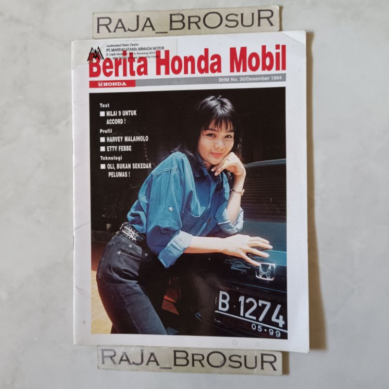 Jual Majalah/Buku BHM Berita Honda Mobil no 30/Desember 1994 edisi ...