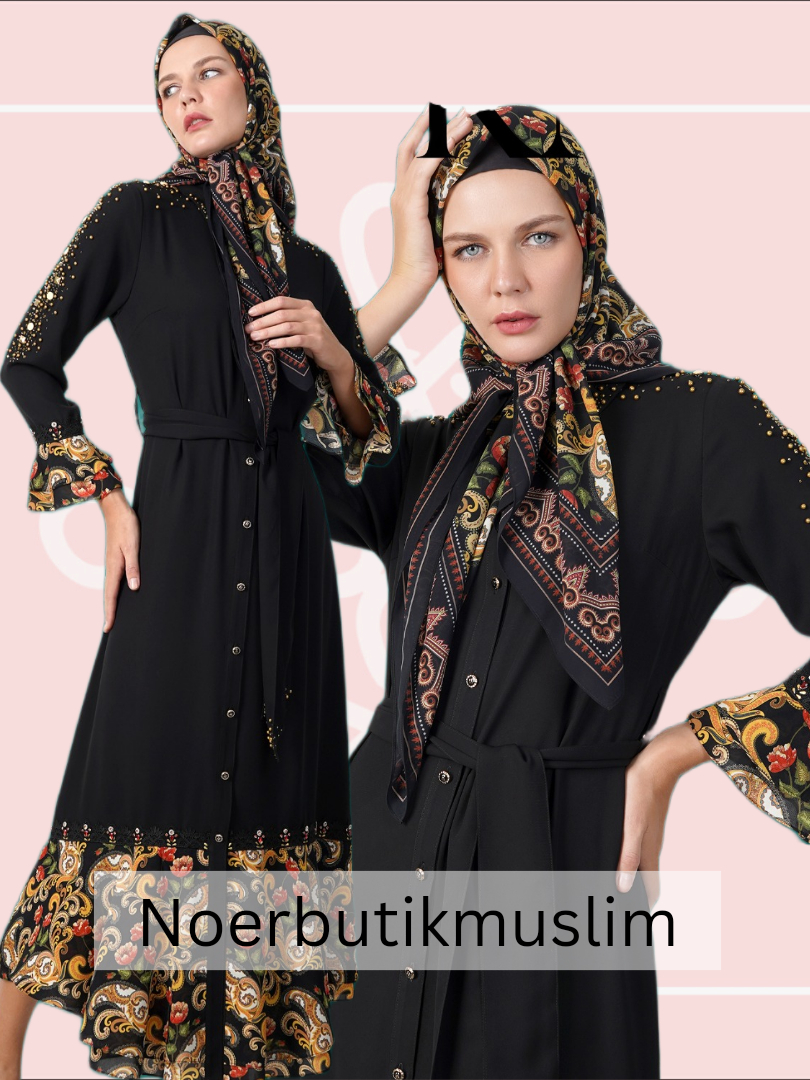 Jual Hikmat Fashion Original A9827-02 Abaya Hikmat noerbutikmuslim | Shopee Indonesia