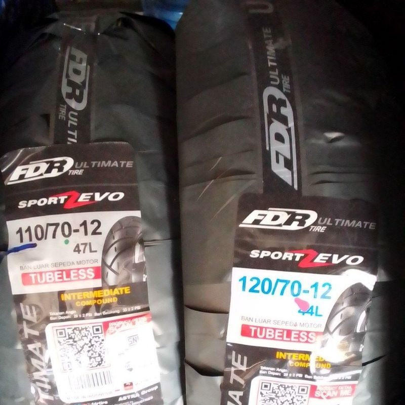 Jual ban FDR sport zevo ring 12 ukuran 110-70/12 dan 120-70/12,medium ...