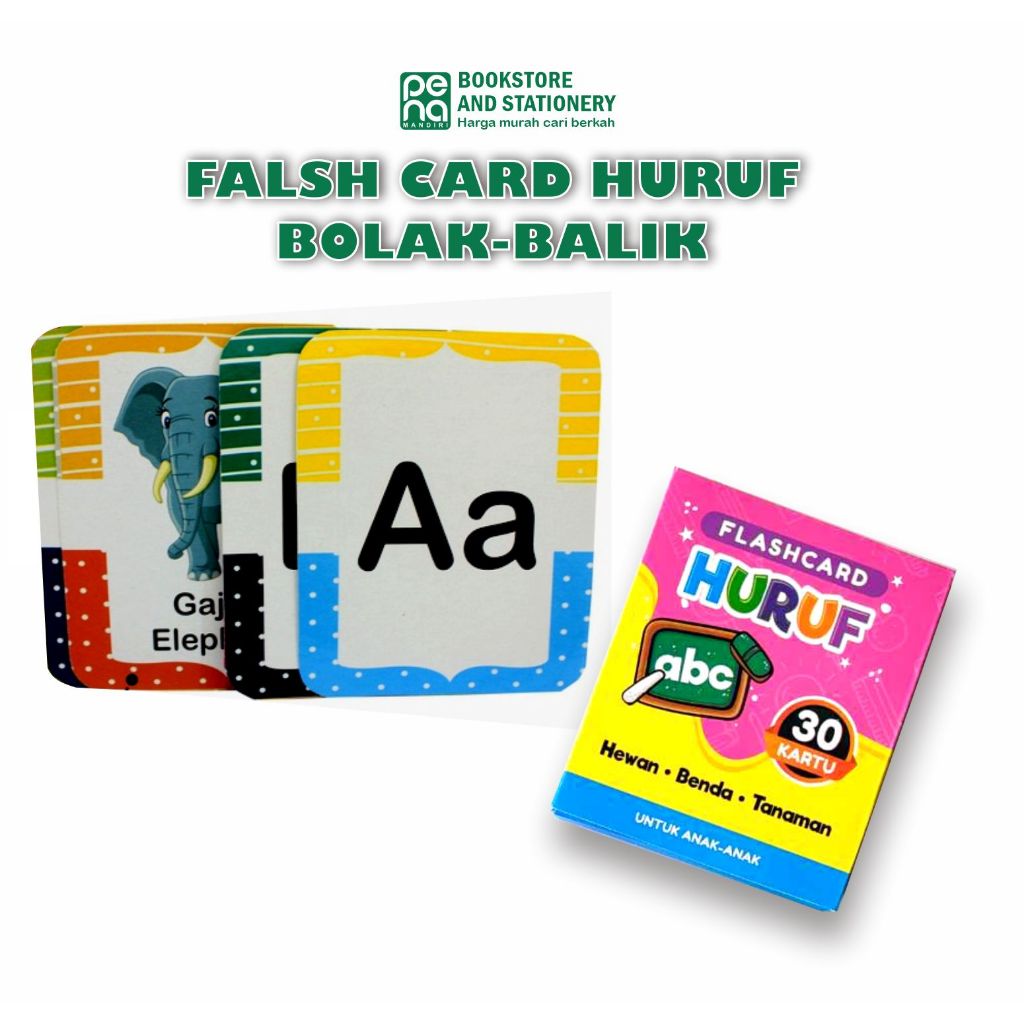 Jual Flash Card / Flashcard Huruf / Kartu Pintar / Alphabet / Mengenal ...