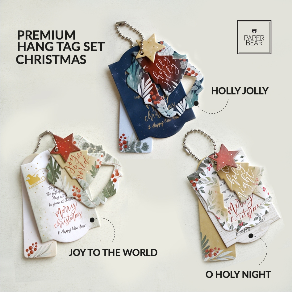 Jual PREMIUM Thick CHRISTMAS Hang Tag Set / Hang Tag Set NATAL Tebal ...