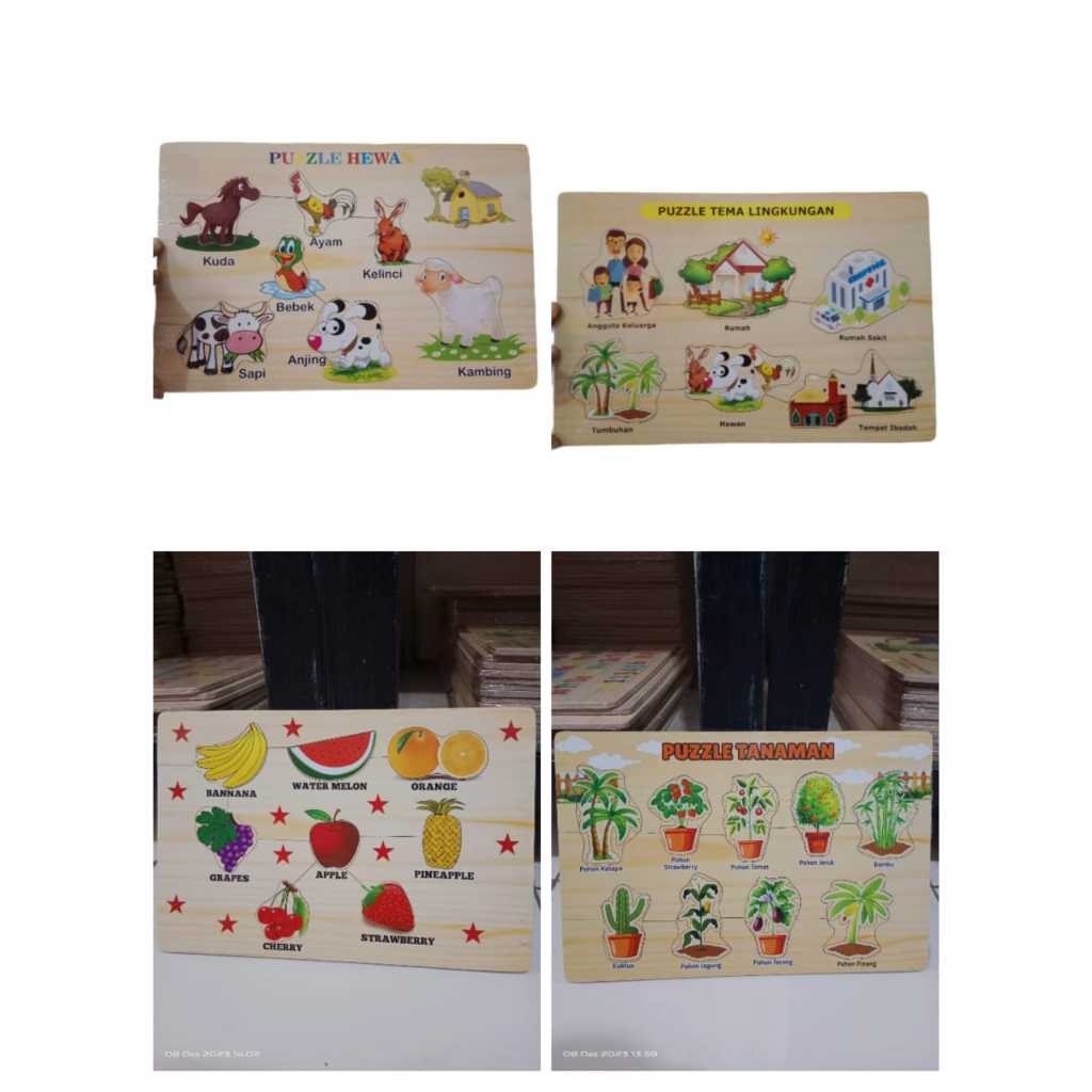 Jual Mainan Puzzle buah, tanaman | Shopee Indonesia