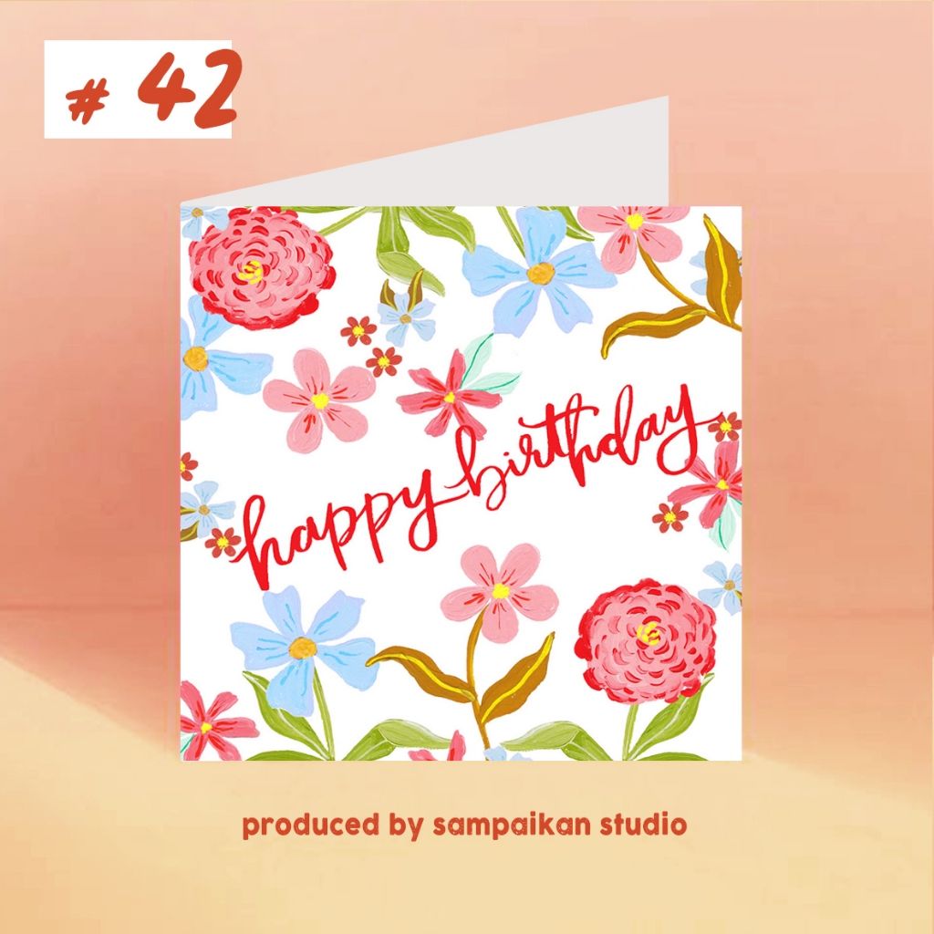 Jual Kartu Ucapan Ulang Tahun (HBD 02) / Birthday Card / Greeting Card Happy Birthday / Kartu ...