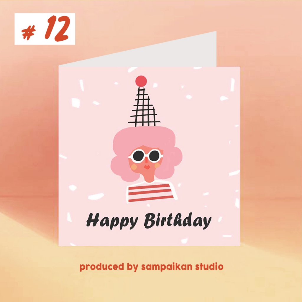 Jual Kartu Ucapan Ulang Tahun (HBD 02) / Birthday Card / Greeting Card Happy Birthday / Kartu ...