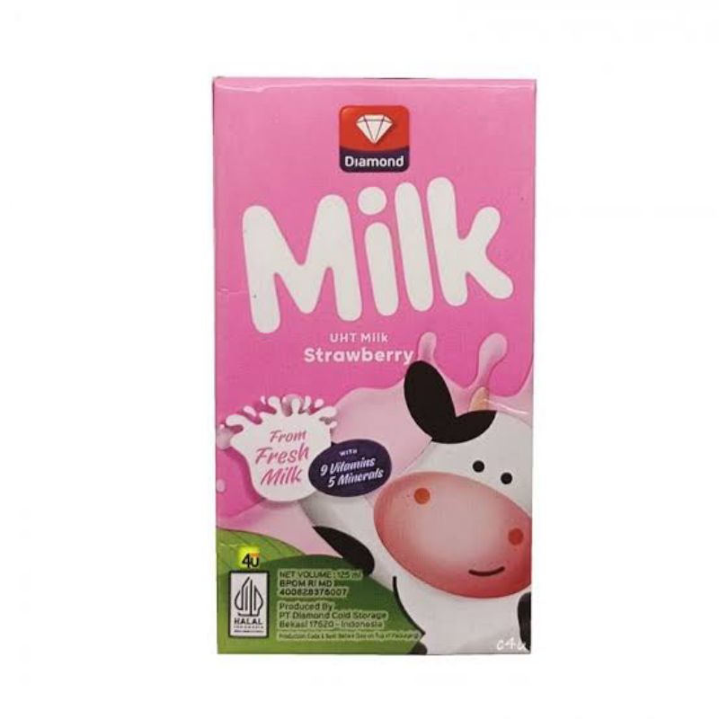 Jual susu diamond milk uht 125 ml | Shopee Indonesia