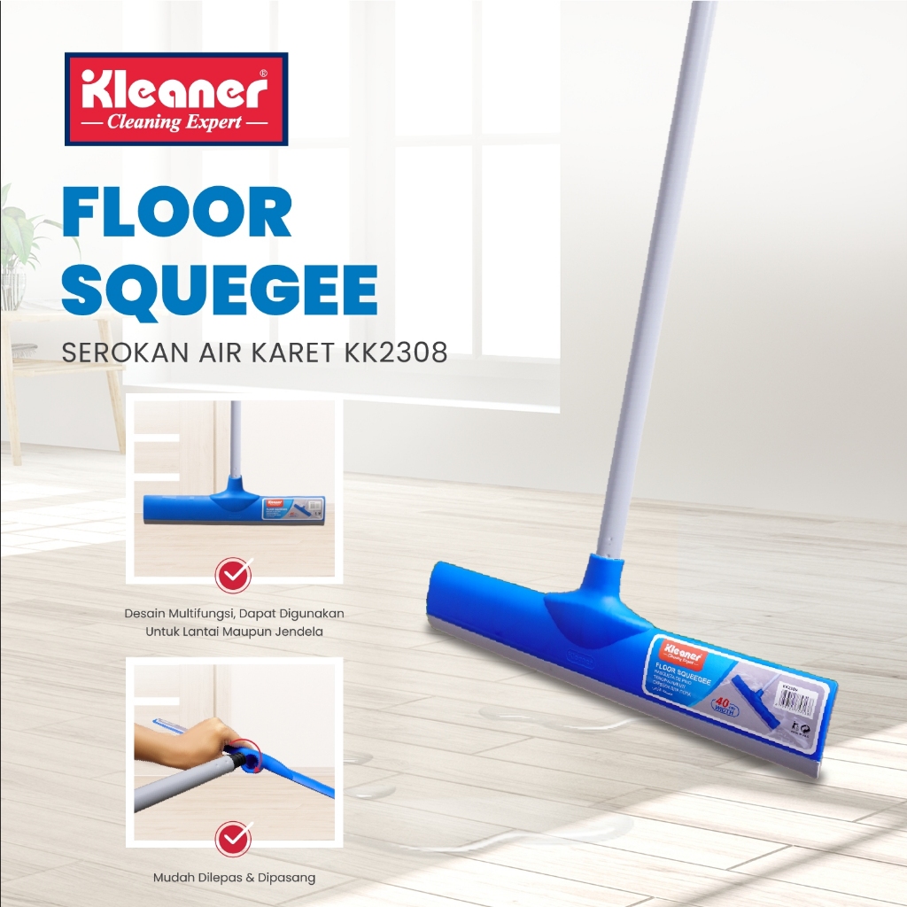 Jual Kleaner Serokan Air Karet 40 cm Pembersih Lantai dan Jendela Serbaguna - Floor Squegee ...
