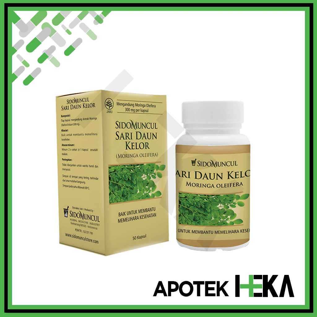 Jual Sari Daun Kelor Sido Muncul isi 50 Kapsul - Menjaga Kesehatan ...