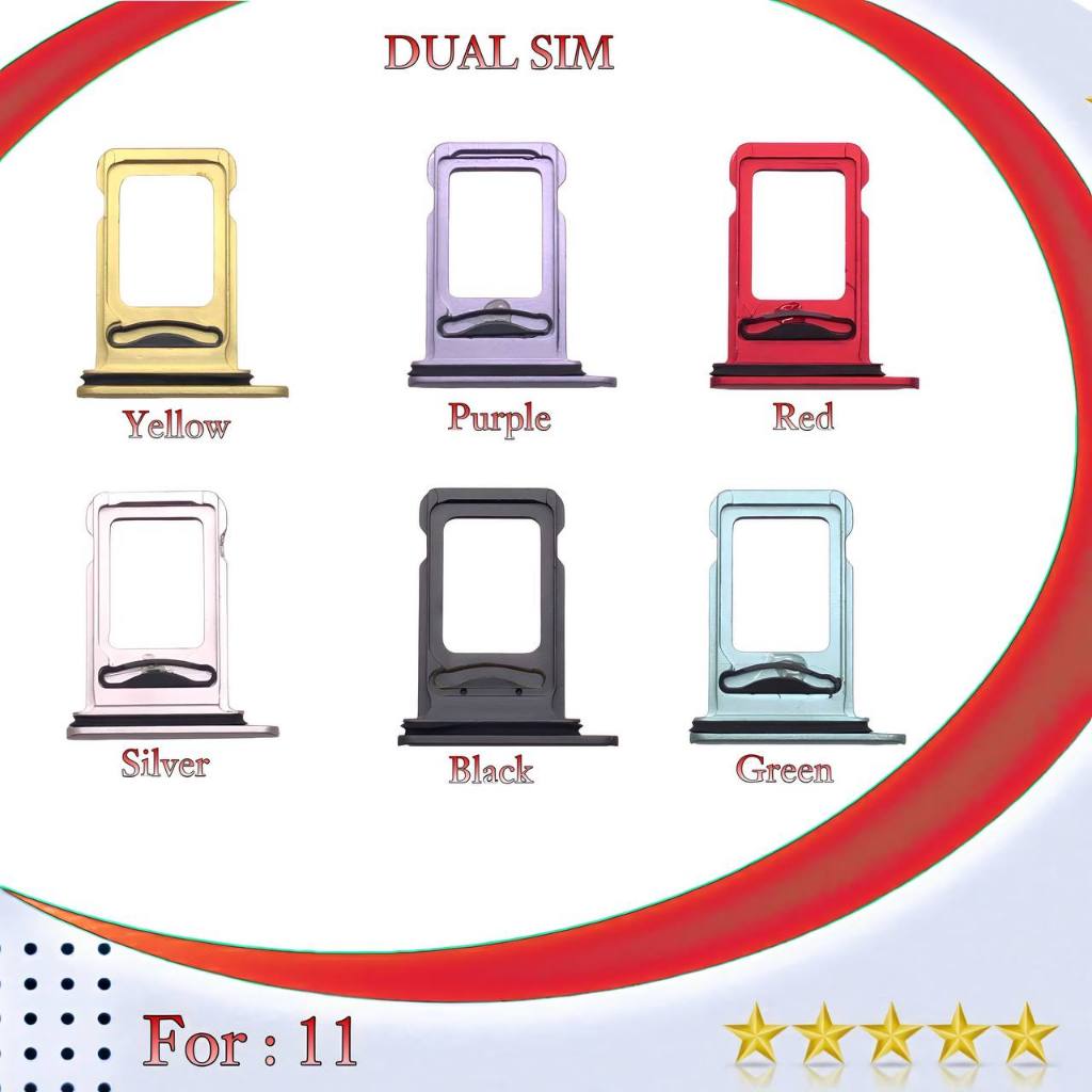 Jual SLOT SIM CARD TRAY DUAL/GANDA 11 NEW ORIGINAL | Shopee Indonesia