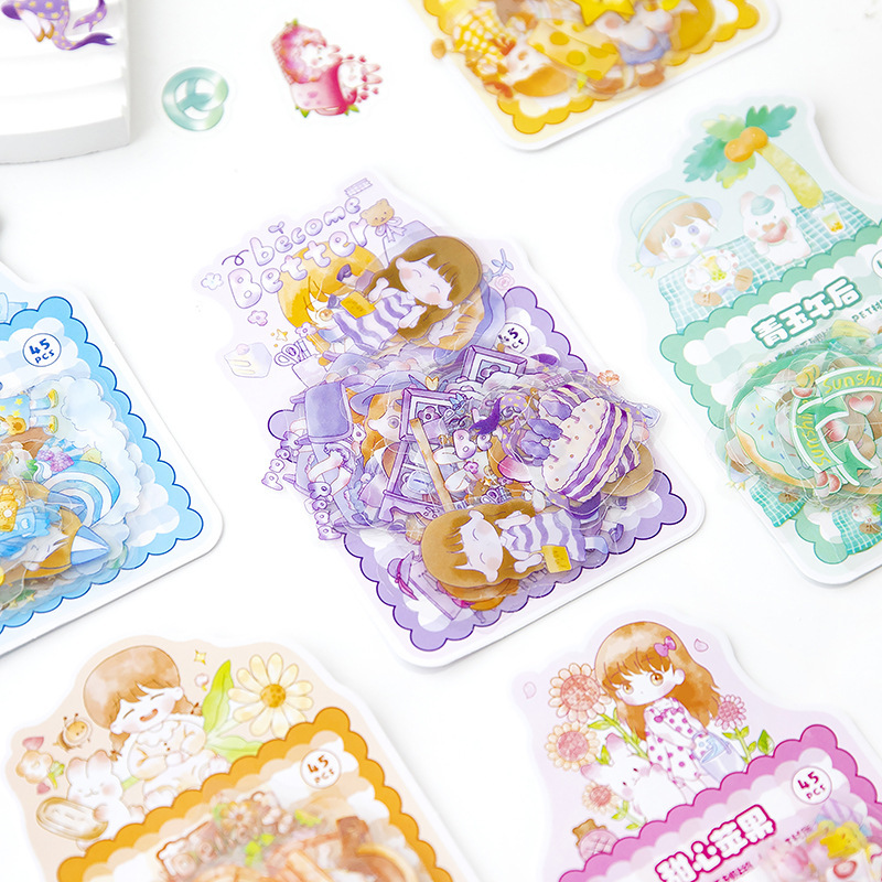 Jual Sticker Plastik / Stikcer Pet Become Better 45 Lembar | Shopee ...