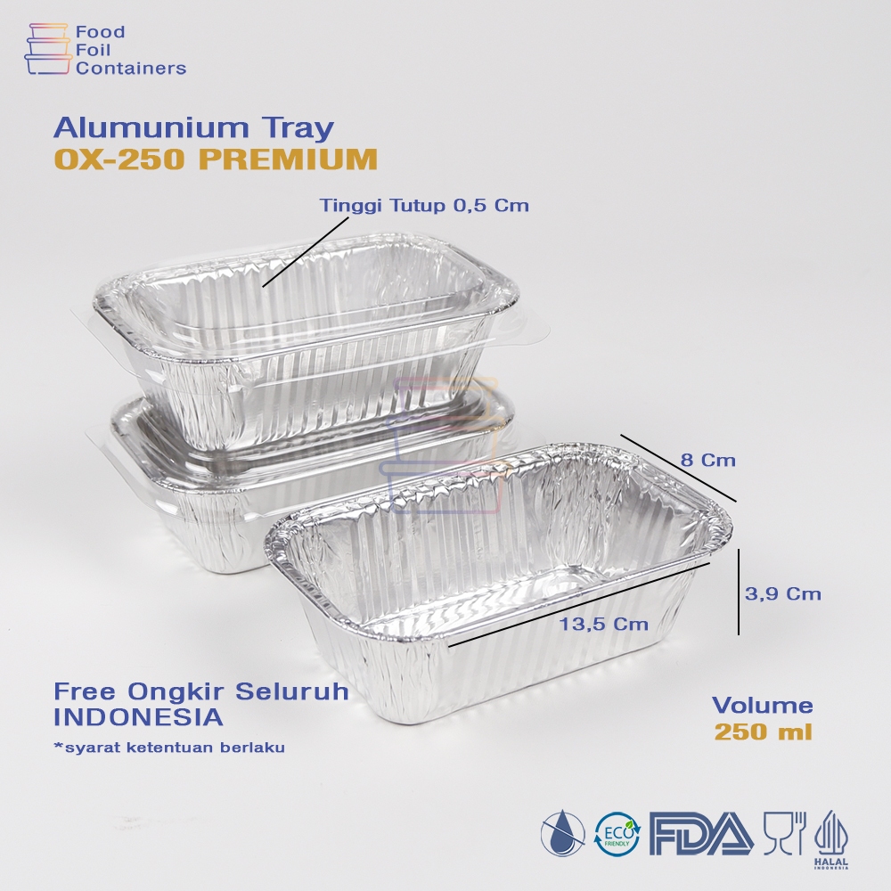 Jual ALUMUNIUM FOIL CUP OX 250 REGULER | Shopee Indonesia