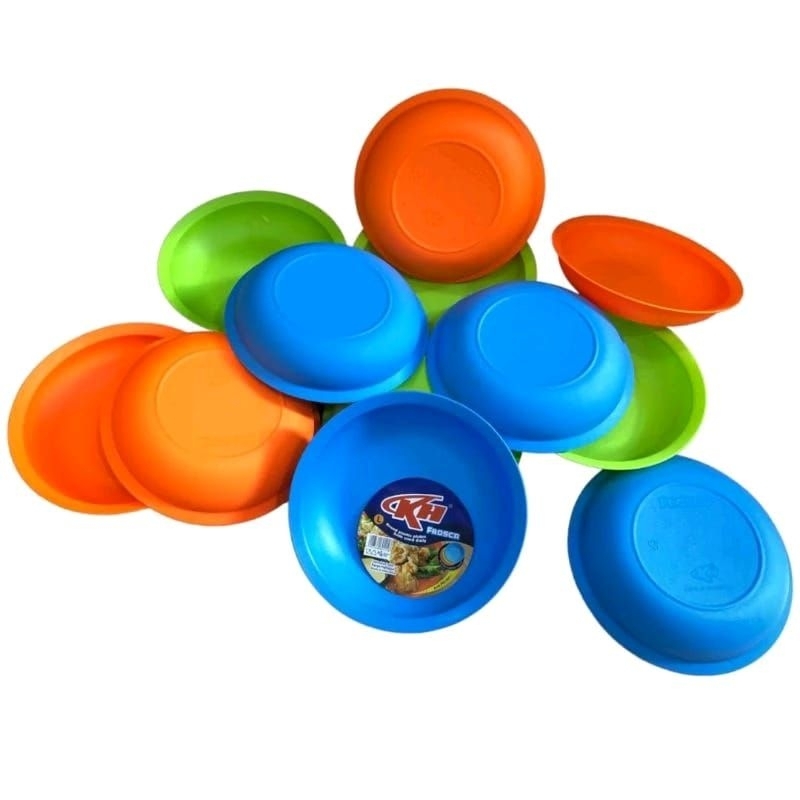 Jual PIRING MAKAN / PIRING PLASTIK WARNA FROSCA (KH) | Shopee Indonesia