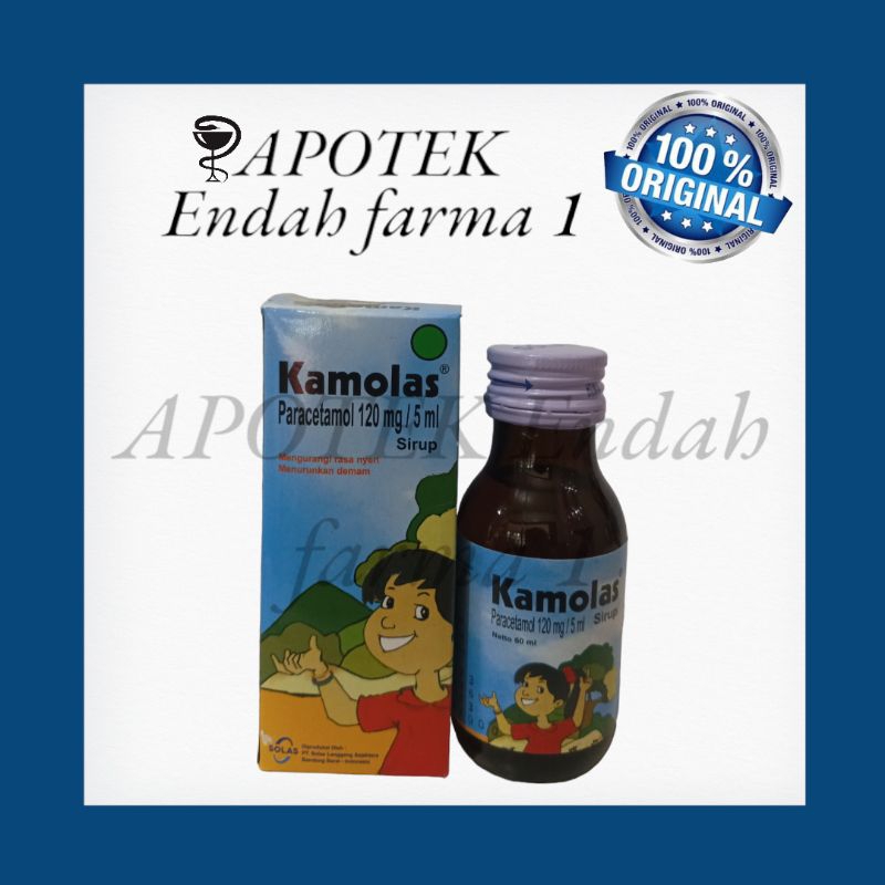 Jual KAMOLAS SYRUP 60ML obat demam dan nyeri | Shopee Indonesia