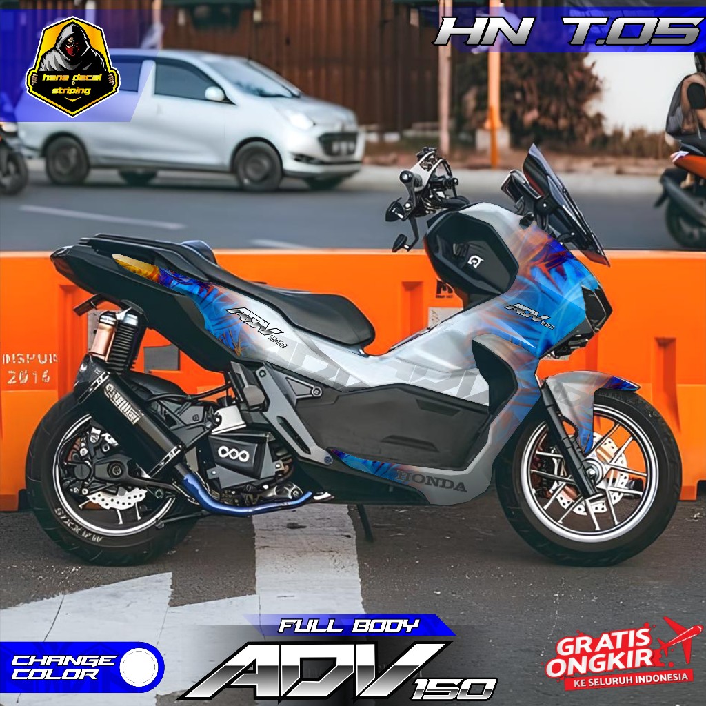 Jual (NEW) decal sticker honda adv 150 striping adv full body CUSTOM ...