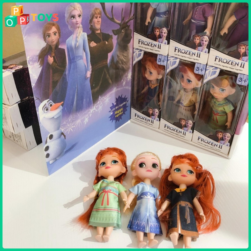 Jual POPYOYS 6 INCH Mainan Boneka Frozen Set/New Boneka Princess Set ...