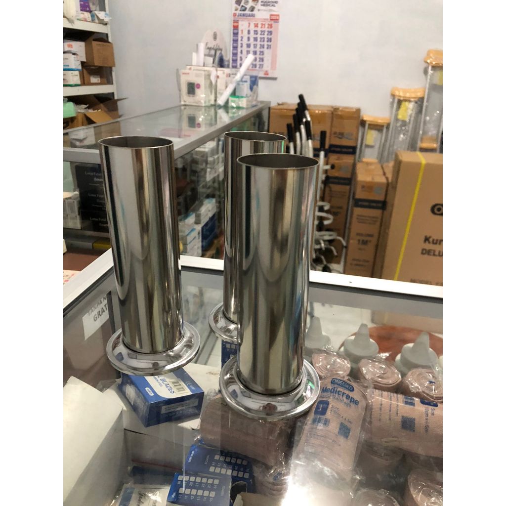 Jual Tabung Tempat Korentang - Stainless Steel/Tempat Korentang/Tabung ...