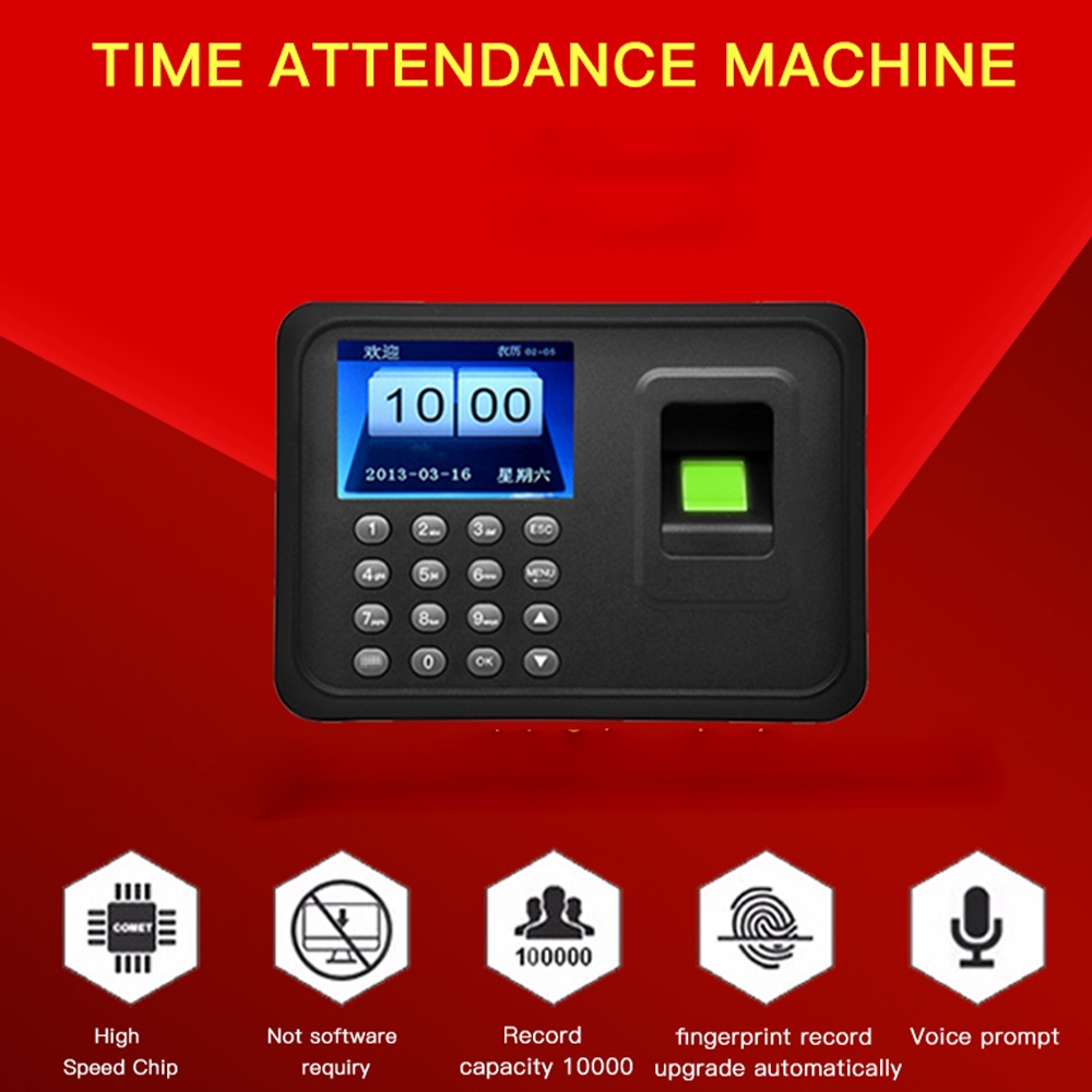 Jual Mesin Absen Sidik Jari Attendance Fingerprint 1000 Capacity ...
