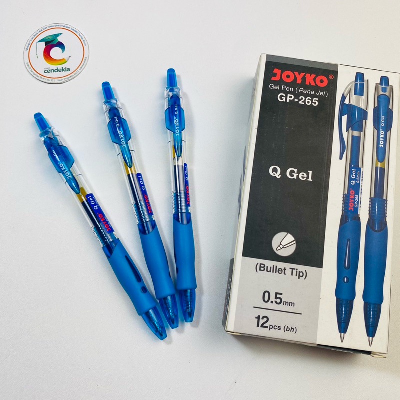Jual Pulpen JOYKO GP-265 Qgel Biru 0.5mm - 12 pcs | Shopee Indonesia