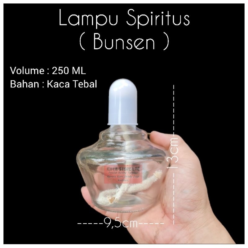 Jual BUNSEN SPIRITUS 250ML / Lampu Spiritus 250ML / KOMPOR Spiritus ...