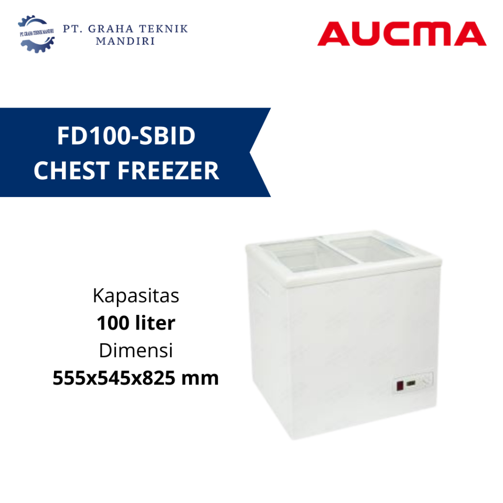 Jual Aucma Chest Freezer 100 Liter FD100-SBID | Shopee Indonesia