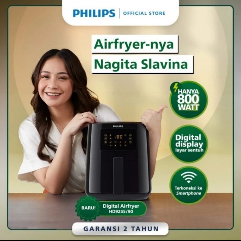 Jual Philips Airfryer Digital HD9255/90 Low Watt HD 9255 Digital ...