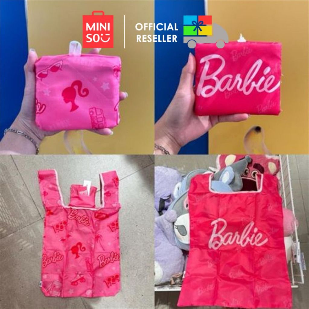 Jual MINISO x BARBIE Shopping bag Fold | Shopee Indonesia
