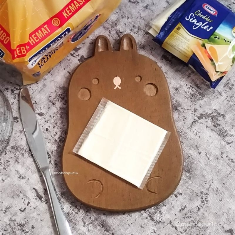 Jual Talenan Kayu Beruang / Talenan beruang kayu / Talenan estetik ...