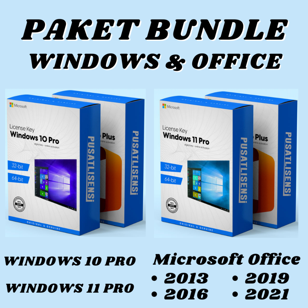 Jual Bundle Windows & Office Original LiseNSI Key [Windows 10 / 11 pro & Office 2013 / 2016 ...