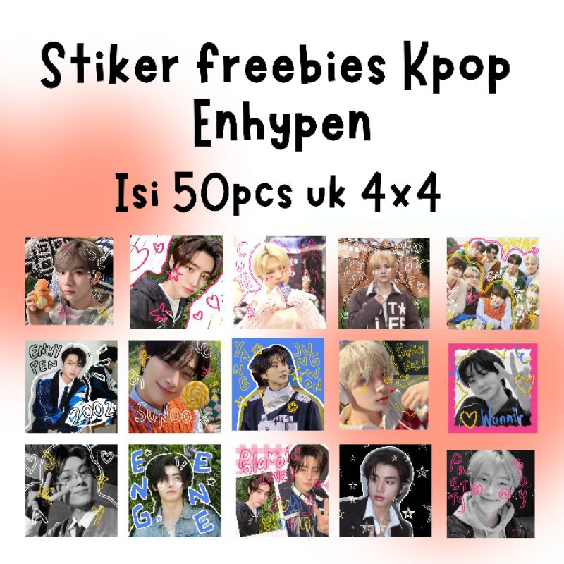 Jual STIKER DECO FREEBIES KPOP - ENHYPEN | Shopee Indonesia