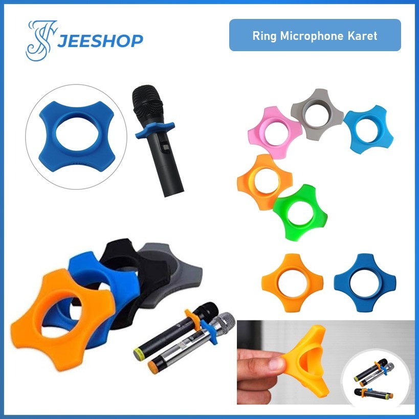 Jual Ring Karet Microphone Silicone Gelang Karet Mic Karaoke Anti Slip ...