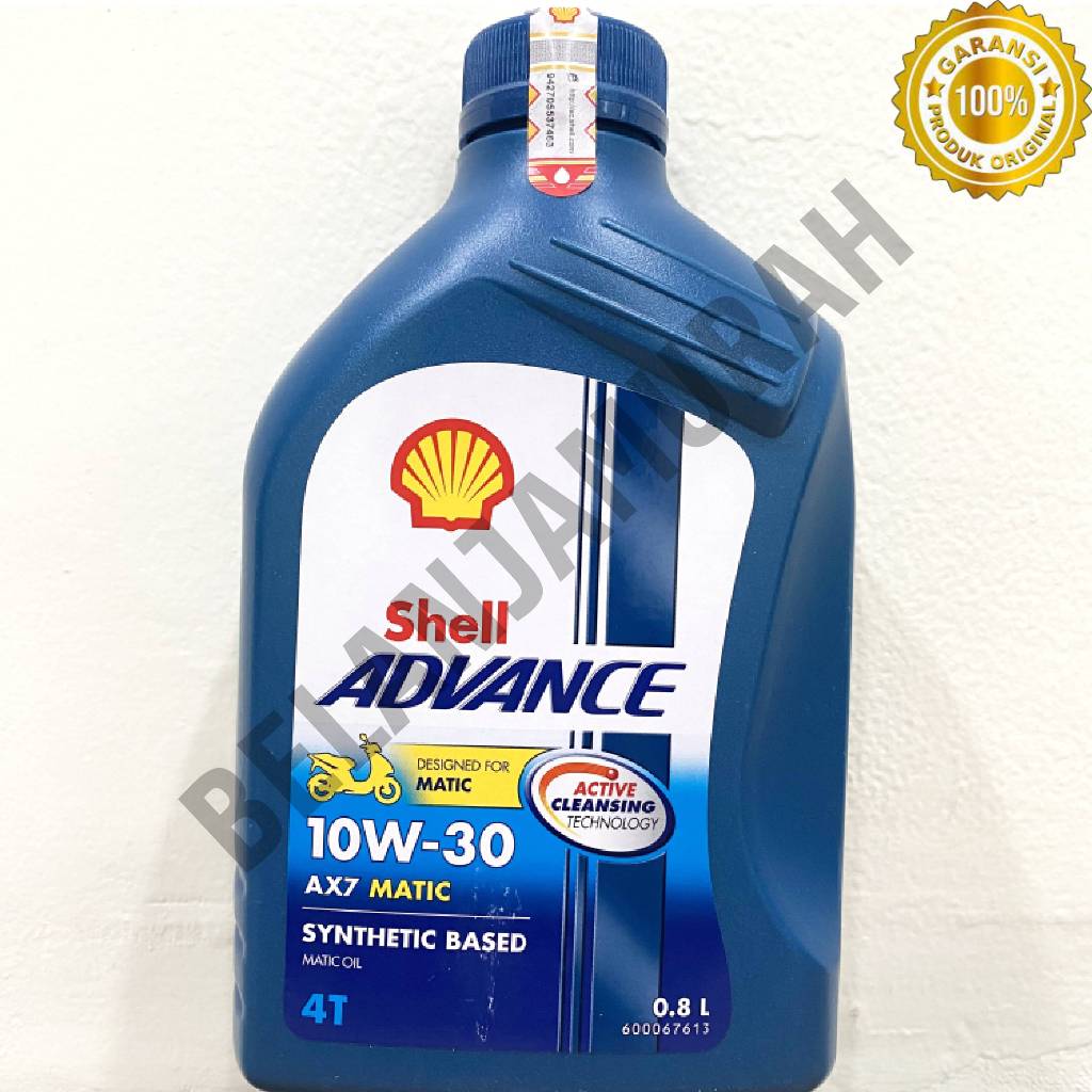 Jual Oli Motor Matic Shell Helix AX7 SAE 10w-30 0.8 Liter 100% ASLI | Shopee Indonesia