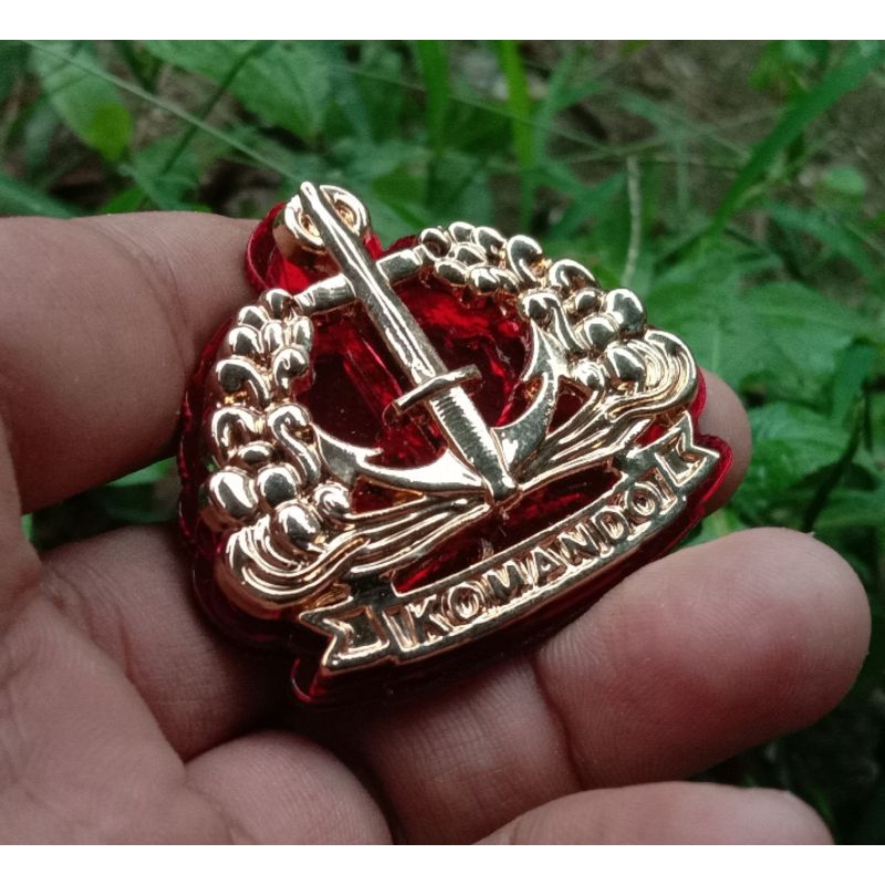Jual BREVET PIN LENCANA PDH KOMANDO TNI AL Mika akrilik | Shopee Indonesia