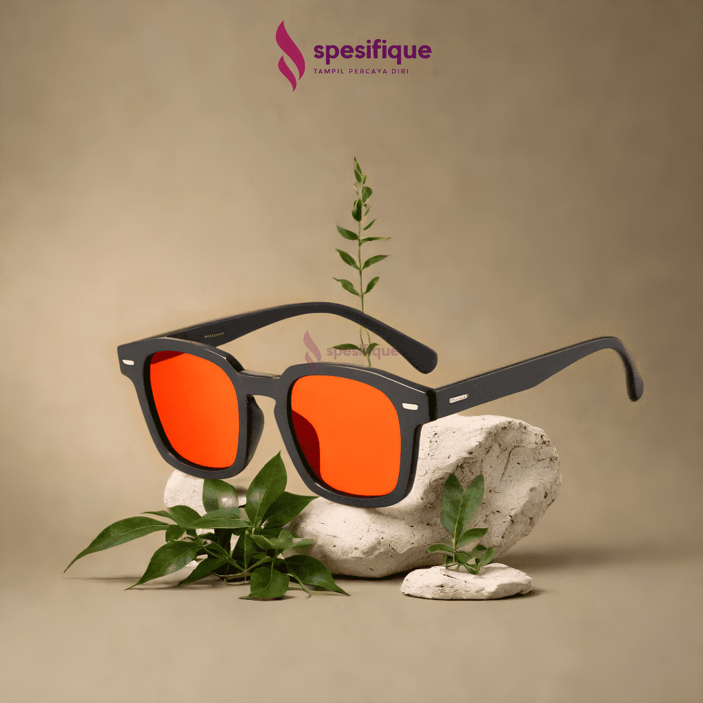 Jual SPESIFIQUE | Kacamata Hitam Wanita Premium Lensa Merah Gaya Kece ...
