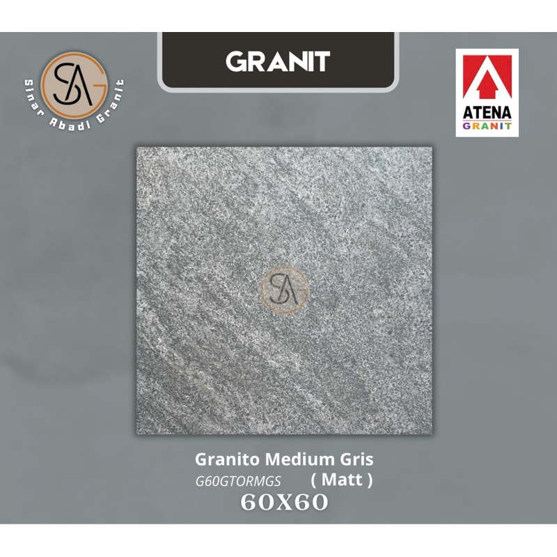 Jual granit 60x60 atena granito medium griss matt ( G60GTOR