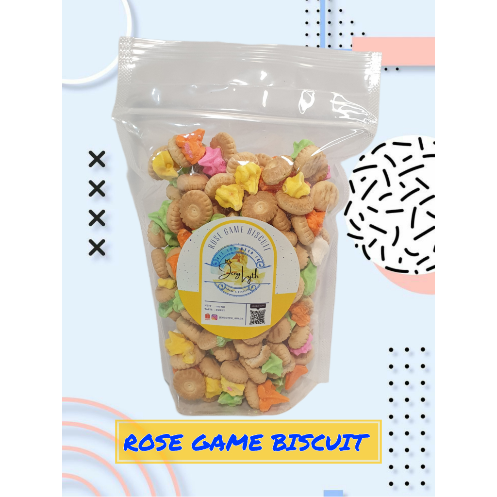 Jual Biskuit Game Bunga Rose Game Biscuit Manis Renyah Snack Makanan ...