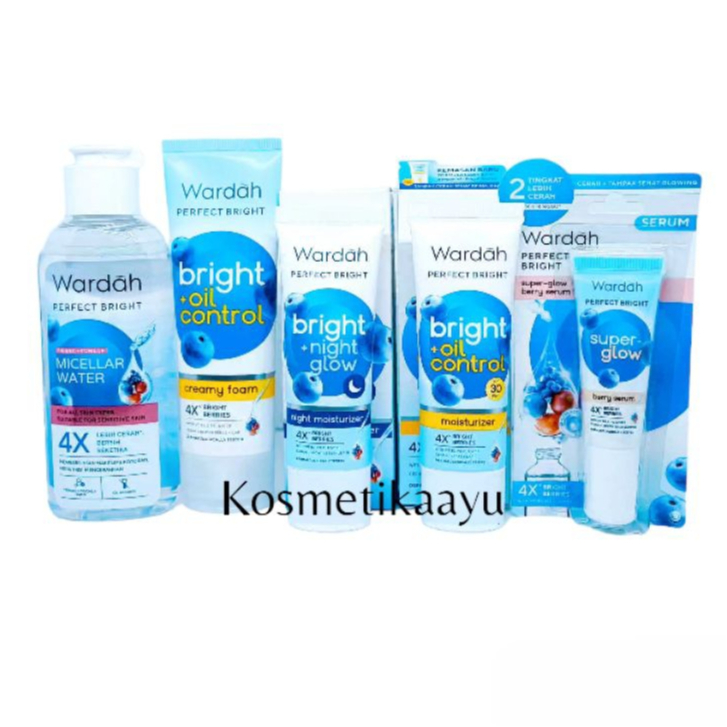 Jual Paket Wardah Perfect Bright Oil Control Lengkap/Skincare Wardah Remaja/Skincare Kulit Kusam ...