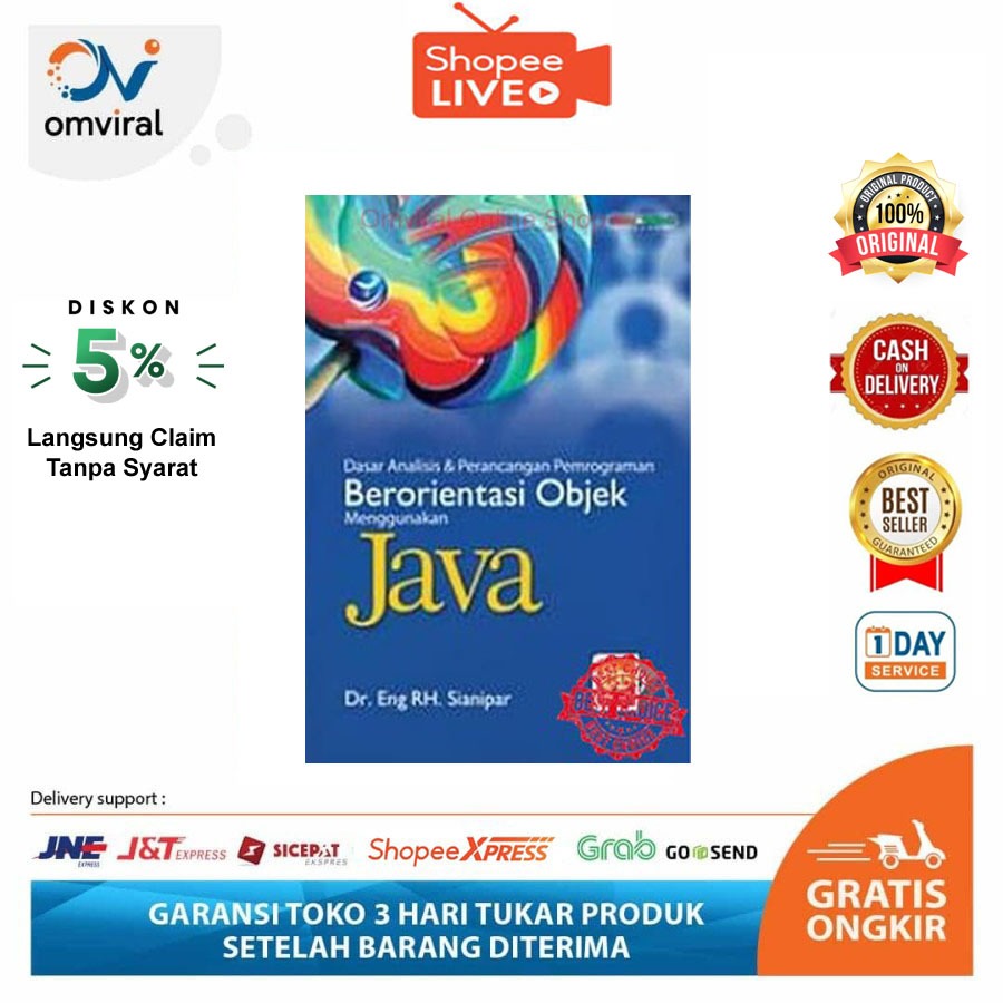 Jual Buku Dasar Analisis & Perancangan Coding Pemrograman Berorientasi ...