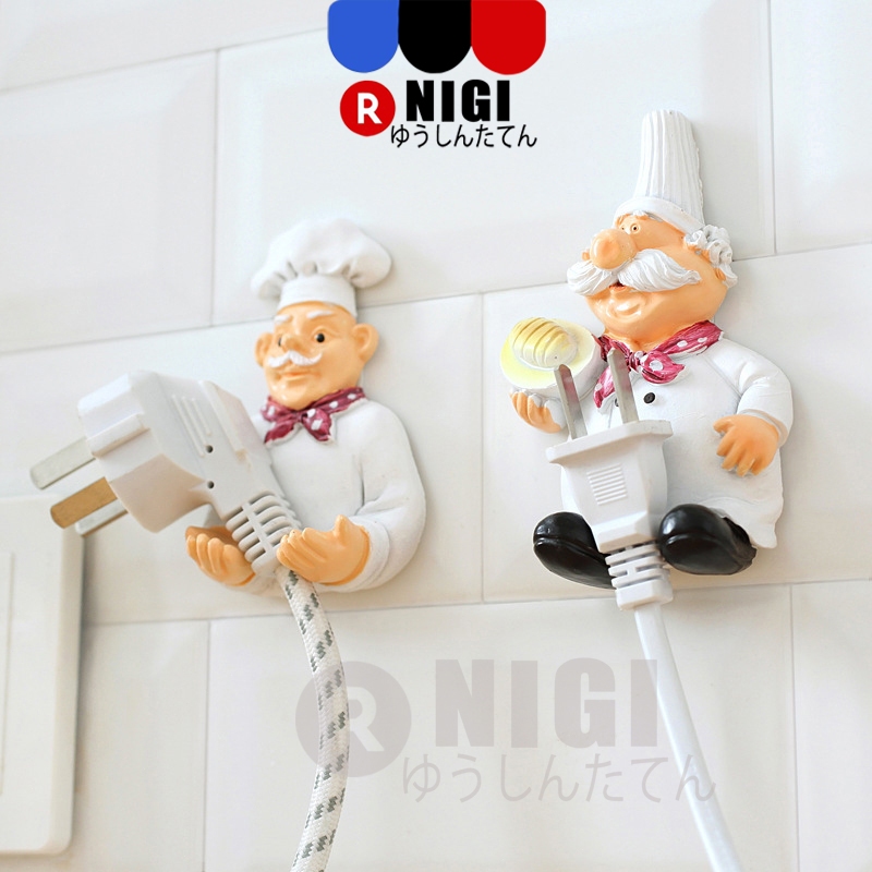 Jual NIGI 2pcs Dengan Desain Chef Hanger Dinding Dan Rak Penyimpanan ...